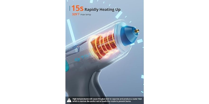 TILSWALL W104 Rechargeable Cordless Hot Glue Gun