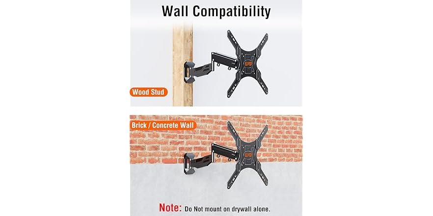 ELIVED Height Adjustable TV Mount | 23-55In