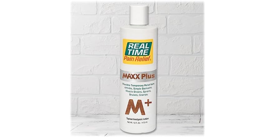 Real Time Pain Relief Maxx Plus 16 Ounce Flip Top Bottle