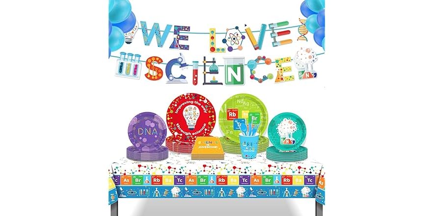 4 Pack Science Party Tablecloths
