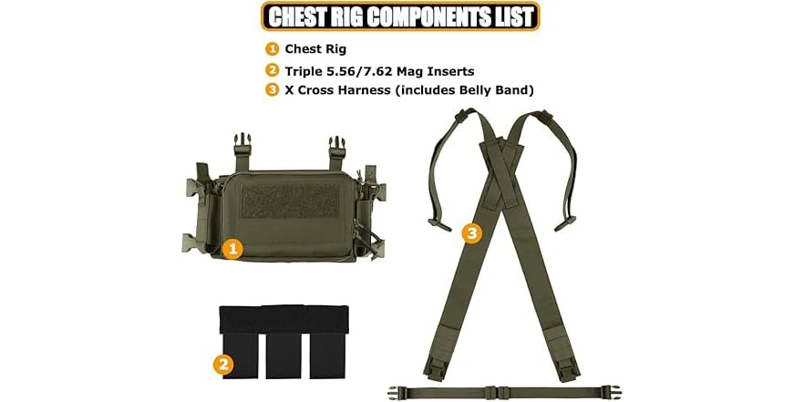 KRYDEX Tactical Chest Mag Pouch