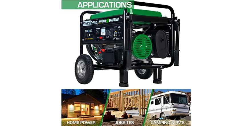 DuroMax XP4850EH 4850W Dual Fuel Generator