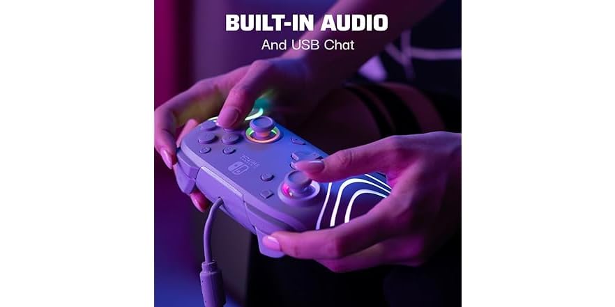 PDP Afterglow Wave Wired LED Controller for Nintendo Switch