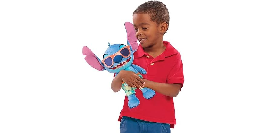 DISNEY CLASSIC 17in Beach Plush Stitch