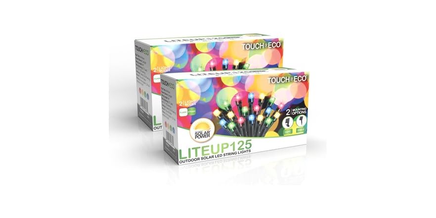 Solar LITEUP125 String Lights Multi Color
