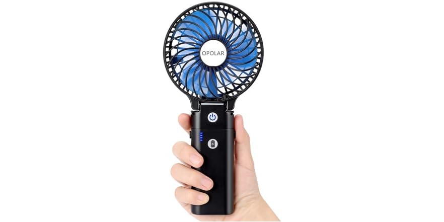 OPOLAR Handheld Powered Fan with 5200 mAh Powerbank