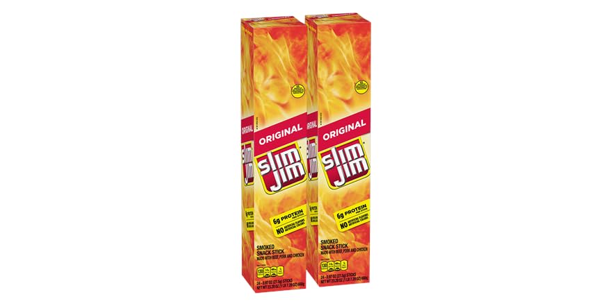 (48-Count) Slim Jim Giant Smoked Meat Sticks