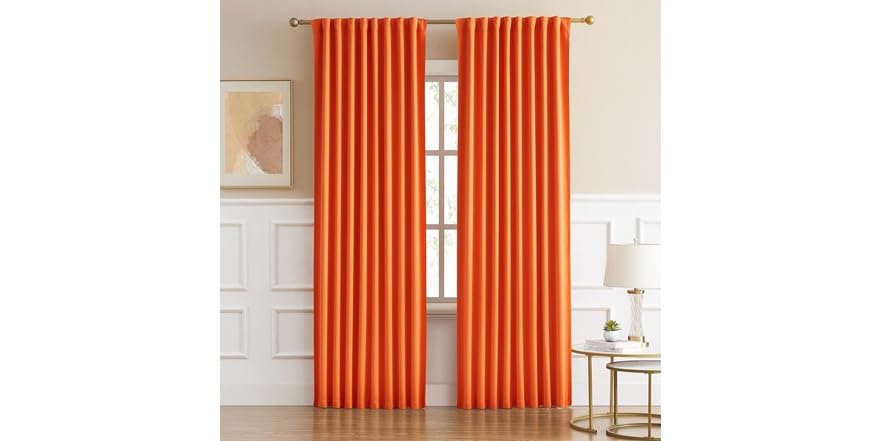 Bright Orange Curtains