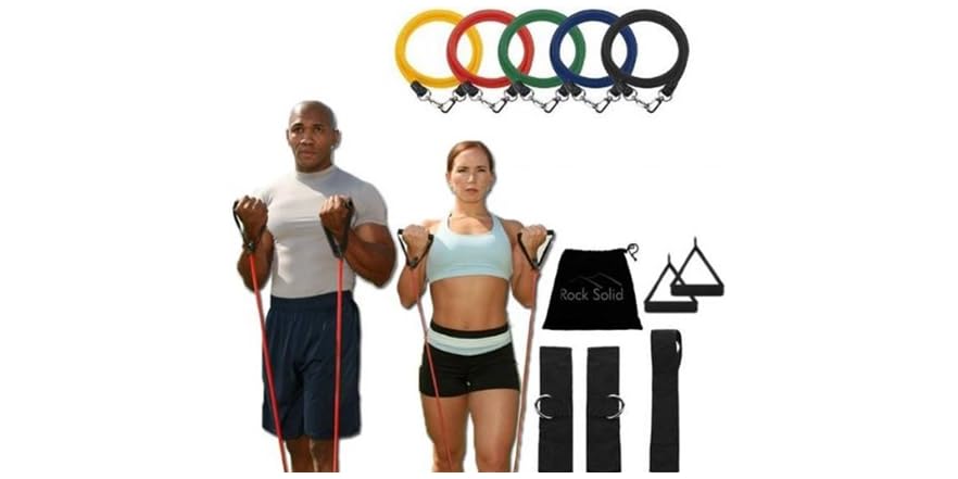 Rock Solid 11-Piece Resistance Band Set