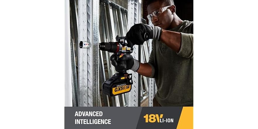 CAT DX13 18V Brushless 1/2in Hammer Drill Kit