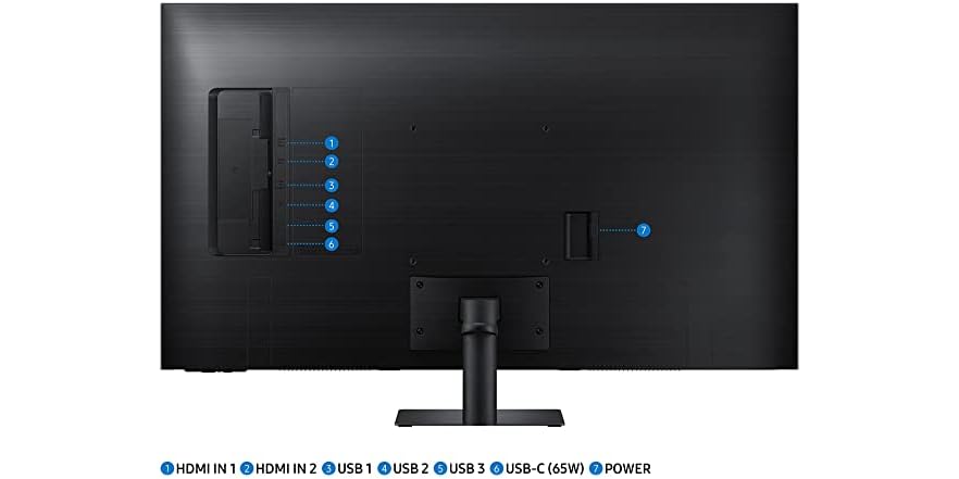 Samsung X003B28M0P Samsung M70 Smart Monitor, 43 Inch 4K (Open Box)