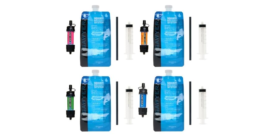 Sawyer Mini Water Filter Family 4 Pack