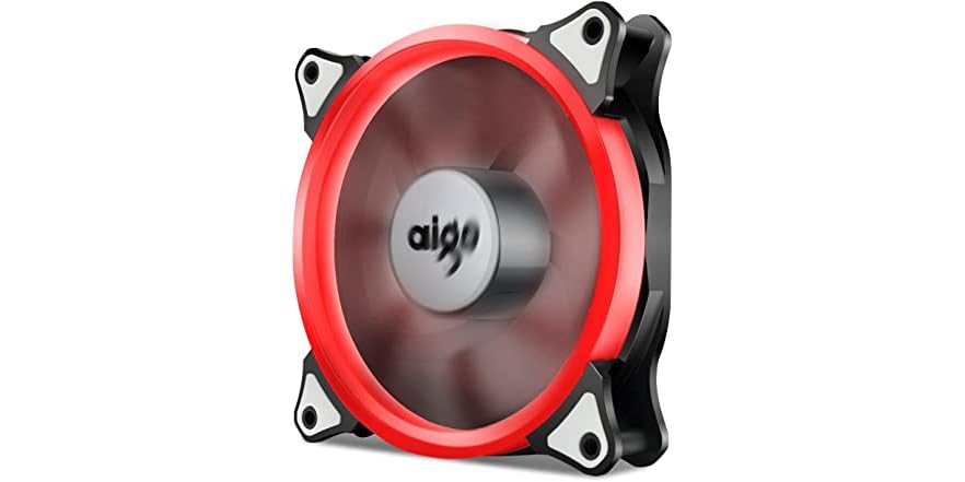 Pack of 3 Aigo Halo LED Ring Fan 120mm