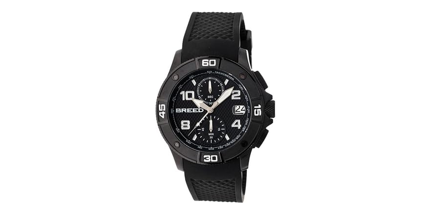 Breed Raylan Mens Chronograph Watch w/ Magnified Date Display