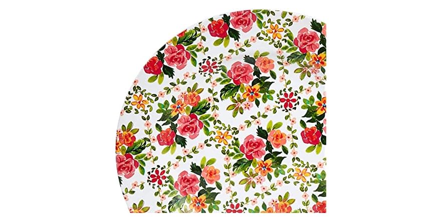 12-Pc Dinnerware Set: Red Rose Garden