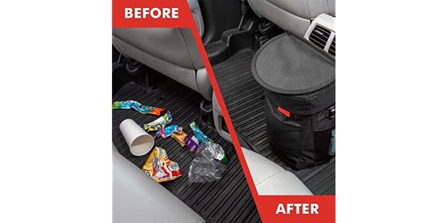 Lusso Gear Spill-Proof Car Trash Can