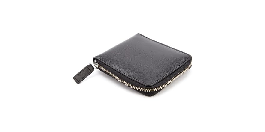 Royce Saffiano Leather zip Around Wallet