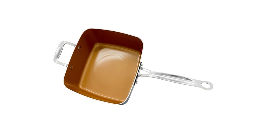 Gotham Steel Deep Square Frying Pan Set