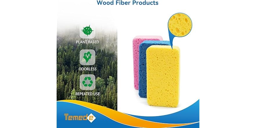 Large Kitchen Cellulose Sponges 15 Pack