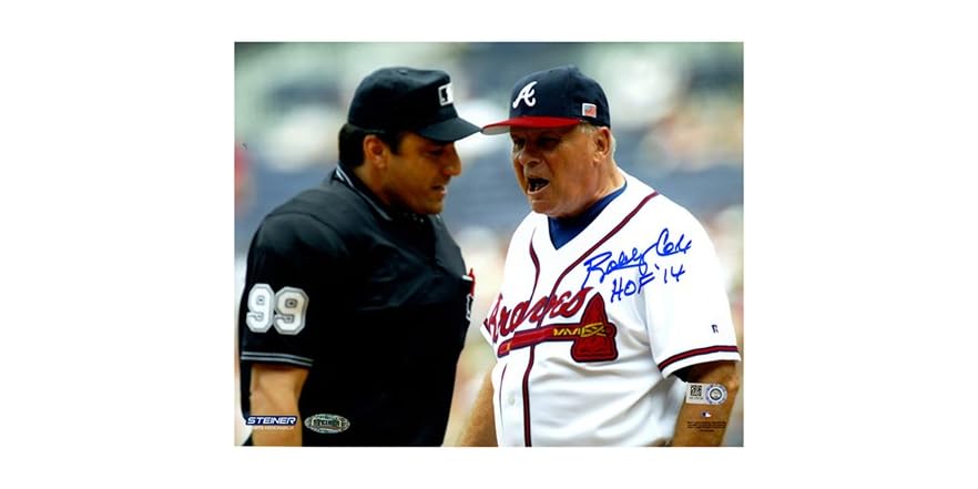Bobby Cox Signed Arguing With Umpire 8x10 Photo, HOF