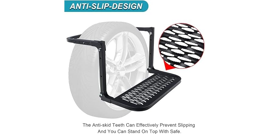 Folding Heavy Duty Tire Steps for Truck, SUV & RVs