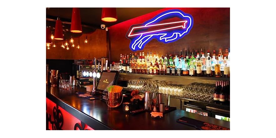 LED Lit Buffalo Bills Wall Decor Sign