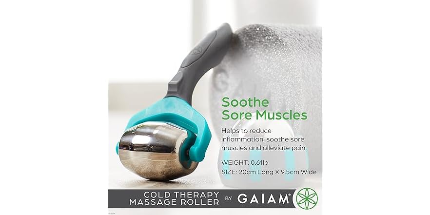 Gaiam Restore Cold Therapy Massage Roller