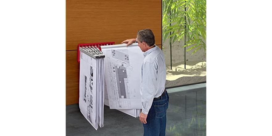 AdirOffice Pivot Wall Rack with Hangers