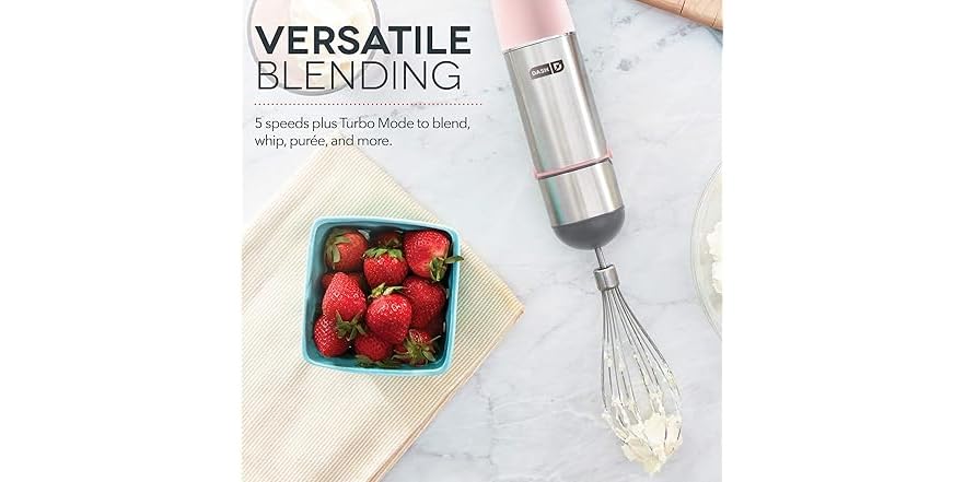 Dash Chef Series Immersion Hand 5 Speed Blender