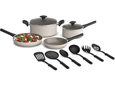 BELLA 12-Piece EverGood Nonstick Cookware Set