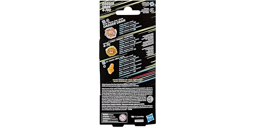 Beyblade X Dagger Dran 4-70Q Booster Pack Set