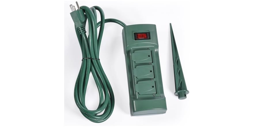 6-Outlet Outdoor Weatherproof Power Strip