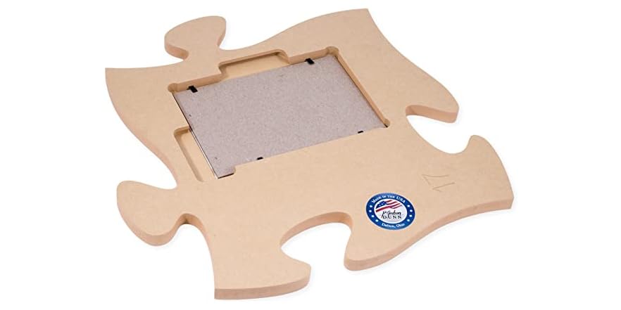 Wood Puzzle Wall Plaque Photo Frame