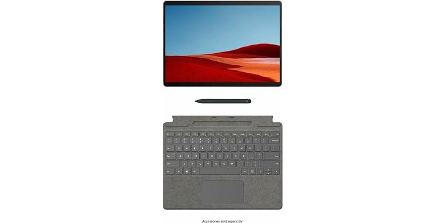 Microsoft Surface Pro X, SQ 2 Processor, with LTE (13" Touchscreen ...