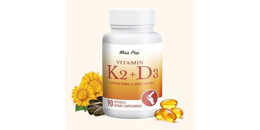 Vitamin D3 K2,5000 Iu D3 and 100 Mcg K2