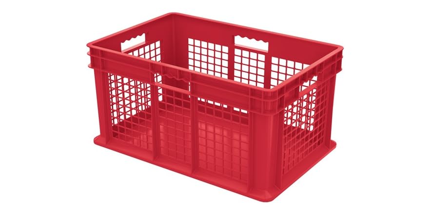 Case of 3 Akro-Mils 24" x 16" x 12" Mesh Side Wall Container Totes