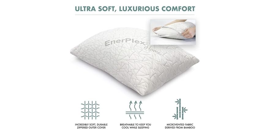 EnerPlex Memory Foam Queen Pillow