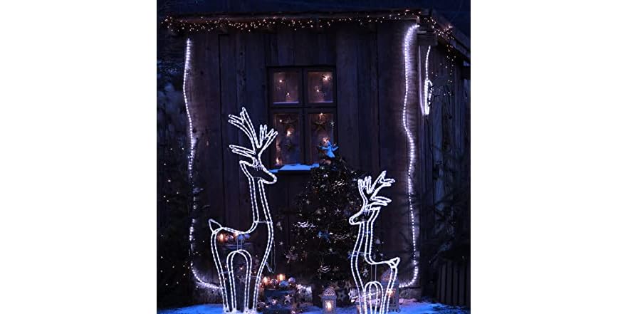 Minetom LED Rope Lights Outdoor, 18 Feet