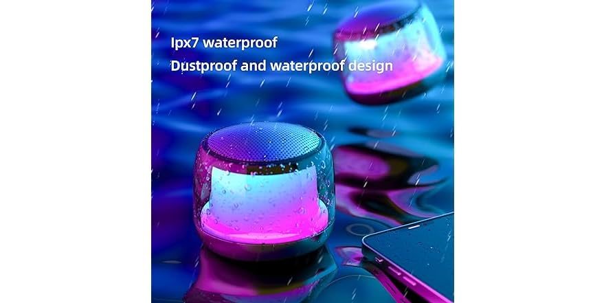 NIUTA Portable Bluetooth Speakers with Colorful Lights