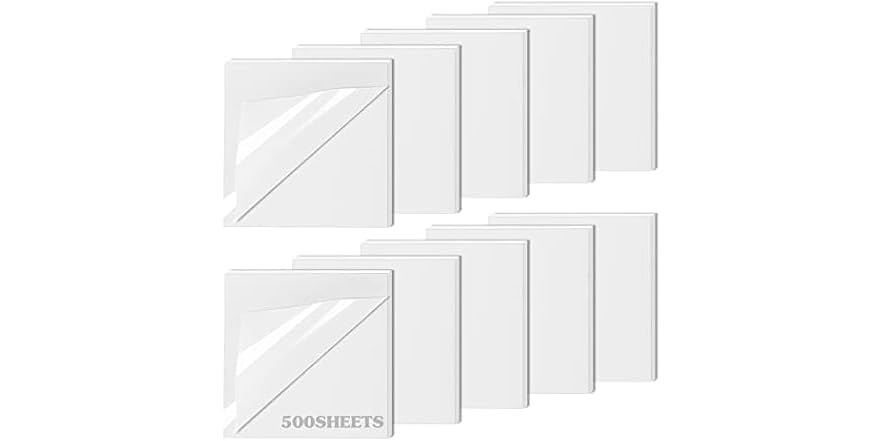 Transparent Sticky Notes - 3x3 Inch