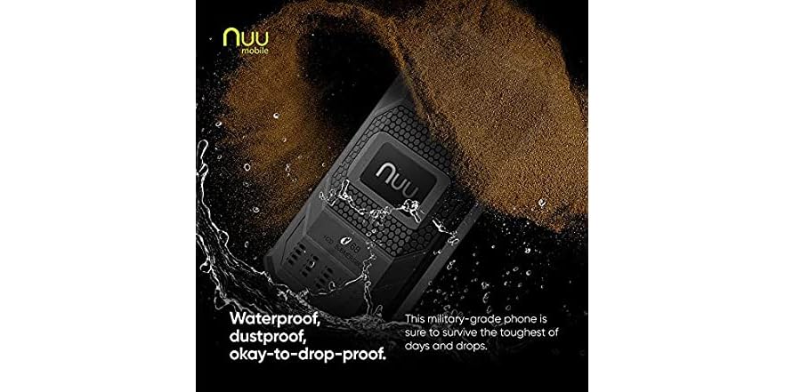 NUU Mobile R1 Unlocked Rugged Cell Phone