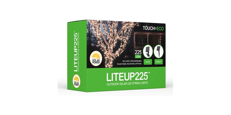 Touch Of ECO Solar-Powered LED String Lights