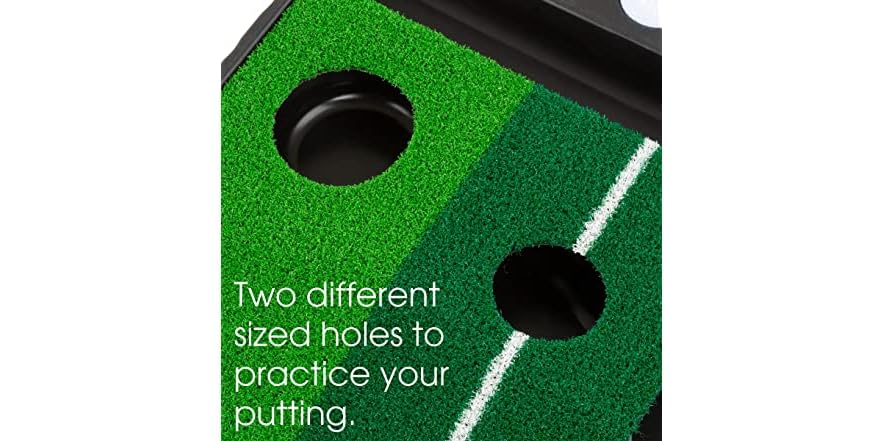 Putting Green with Gravity Fed Golf Ball Return