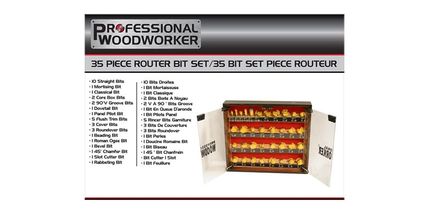 35 Piece Router Bit Set