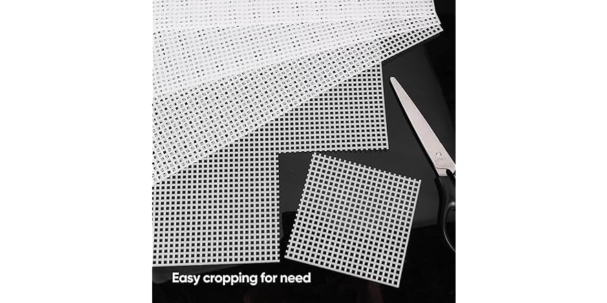 15 Pieces Plastic Mesh for Embroidery