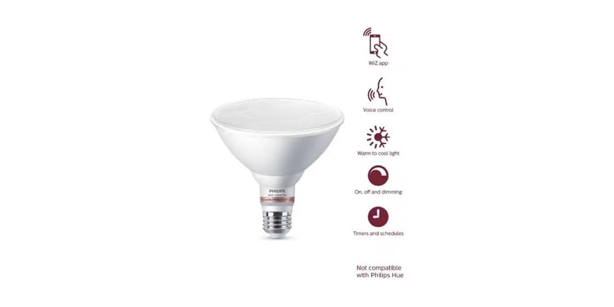 Philips 120-Watt LED Smart Bulb, 4 Pack