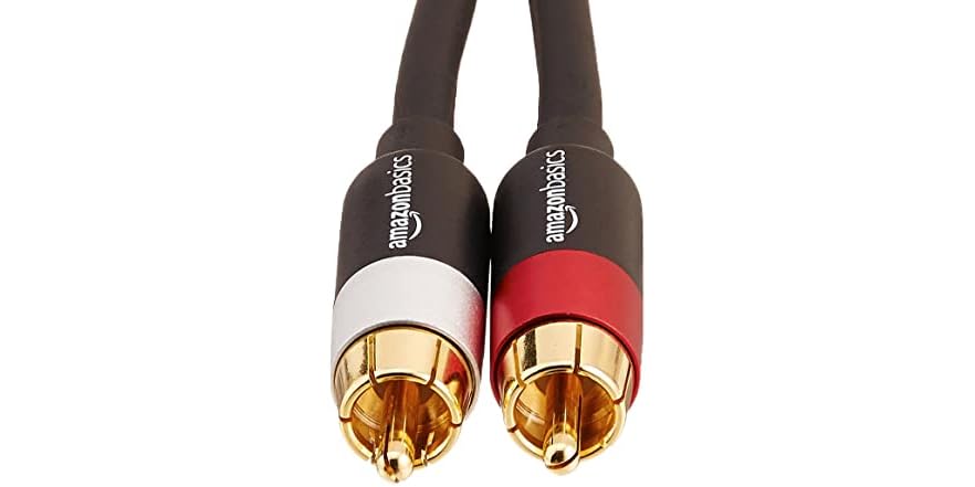 AmazonBasics 2-Male to 2-Male RCA Audio Cables