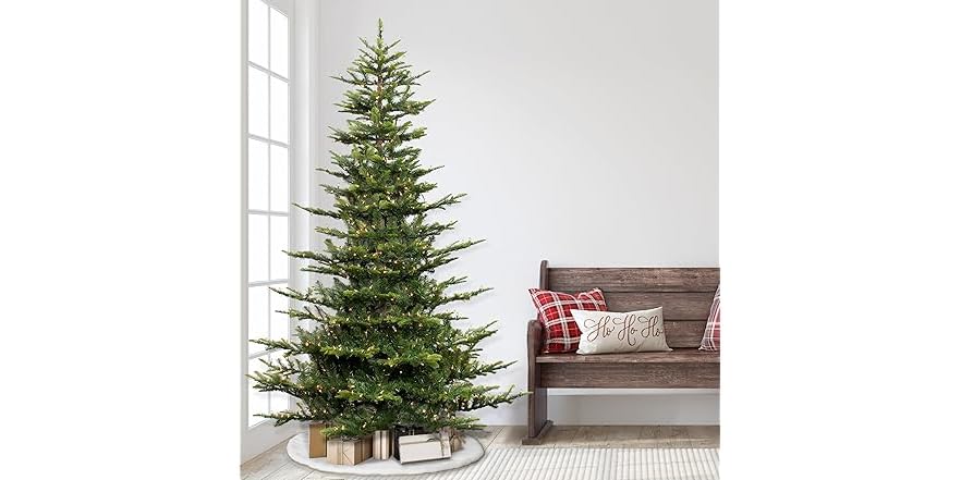6.5Ft Pre-Lit Aspen Fir Artificial Christmas Tree
