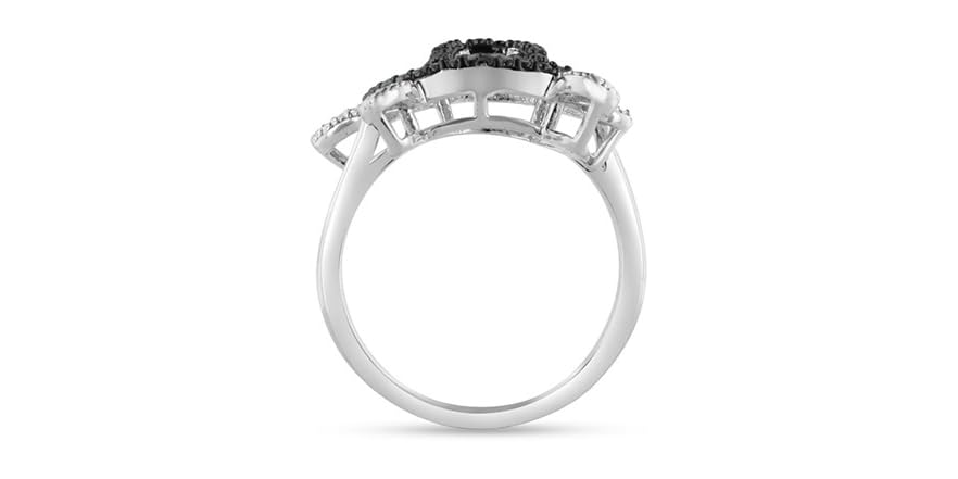 Black Diamond Turtle Ring