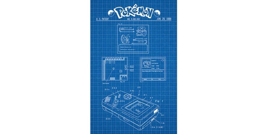 Pokemon - Patent Print - Screen Print